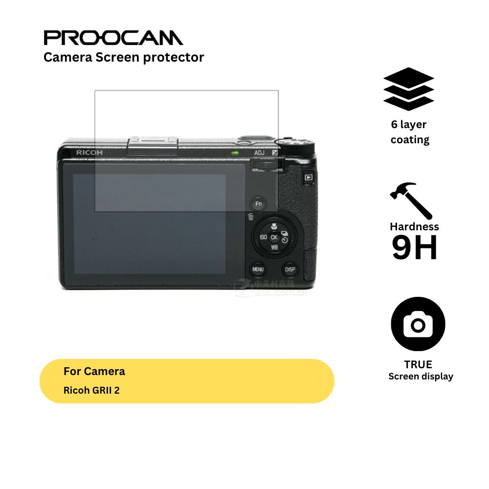 PROOCAM SPR-GR2 GLASS SCREEN PROTECTOR FOR RICOH GR2 Camera | Shopee ...