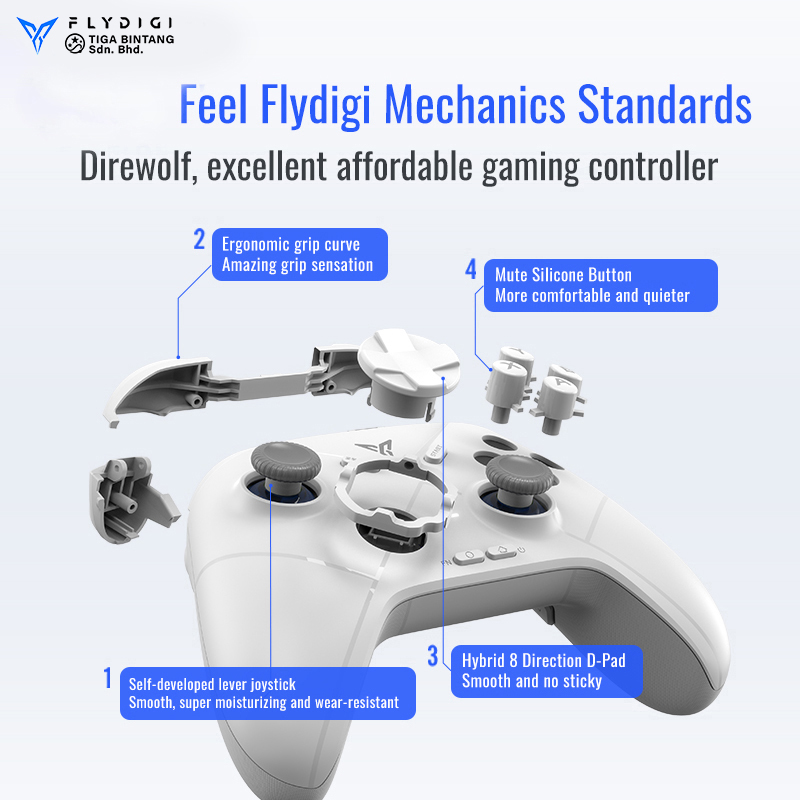 FLYDIGI Direwolf 4 Controller PC Console Game Pad Gamepad Joystick PC ...