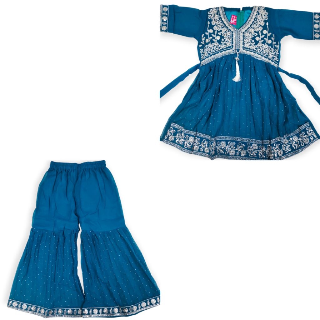 (ReadyStock) Girls Punjabi Suit Gaun Type Choli Collection Baby Punjabi ...