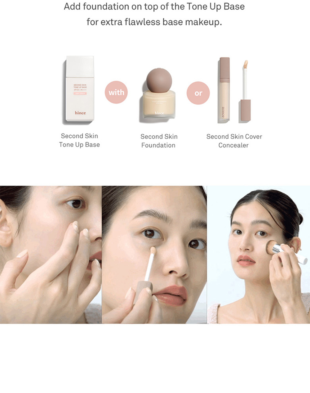 hince Second Skin Tone Up Base - 3 Colours to Choose | Shopee Malaysia