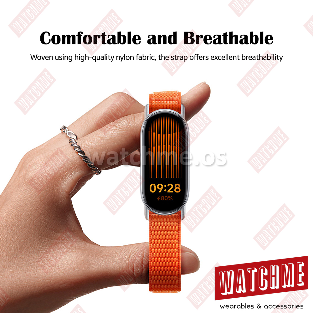 Xiaomi Smart Band 10 9 8 (mi band10 9 8) Strap, Colorful Nylon Velcro ...