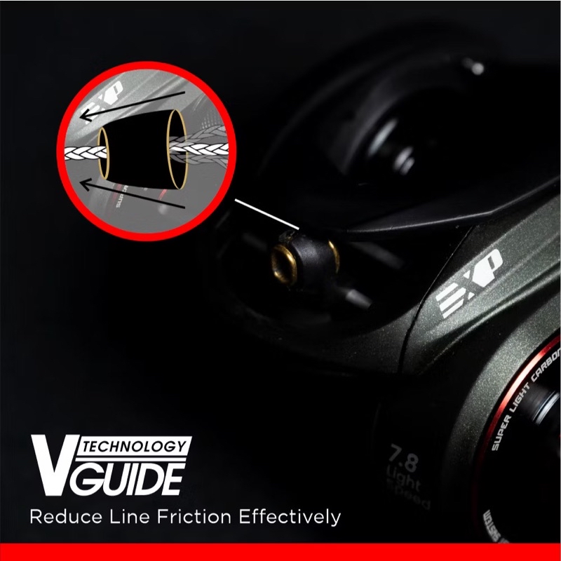 EXP LEGGERA Carbon 81 LS+ Baitcast Fishing Reel BC Baitcasting BFS UL ...