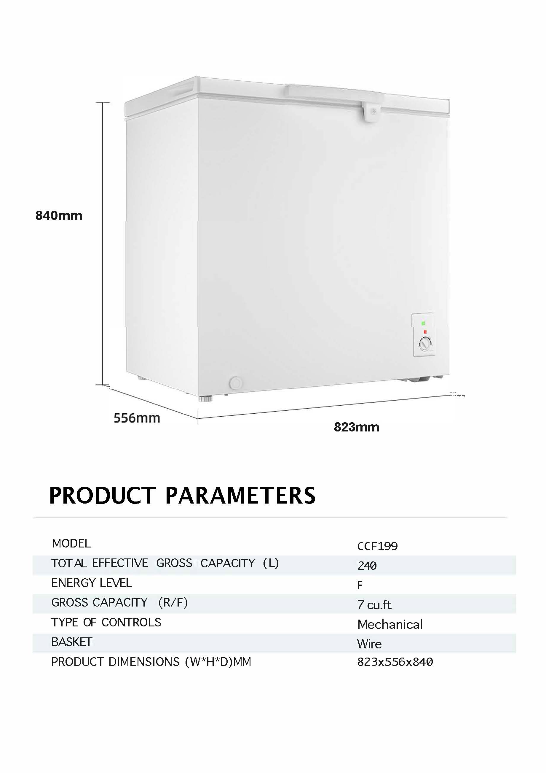 Hisense / CHIQ 128L 178L 248L 350L Chest Freezer With 8 In 1 ...