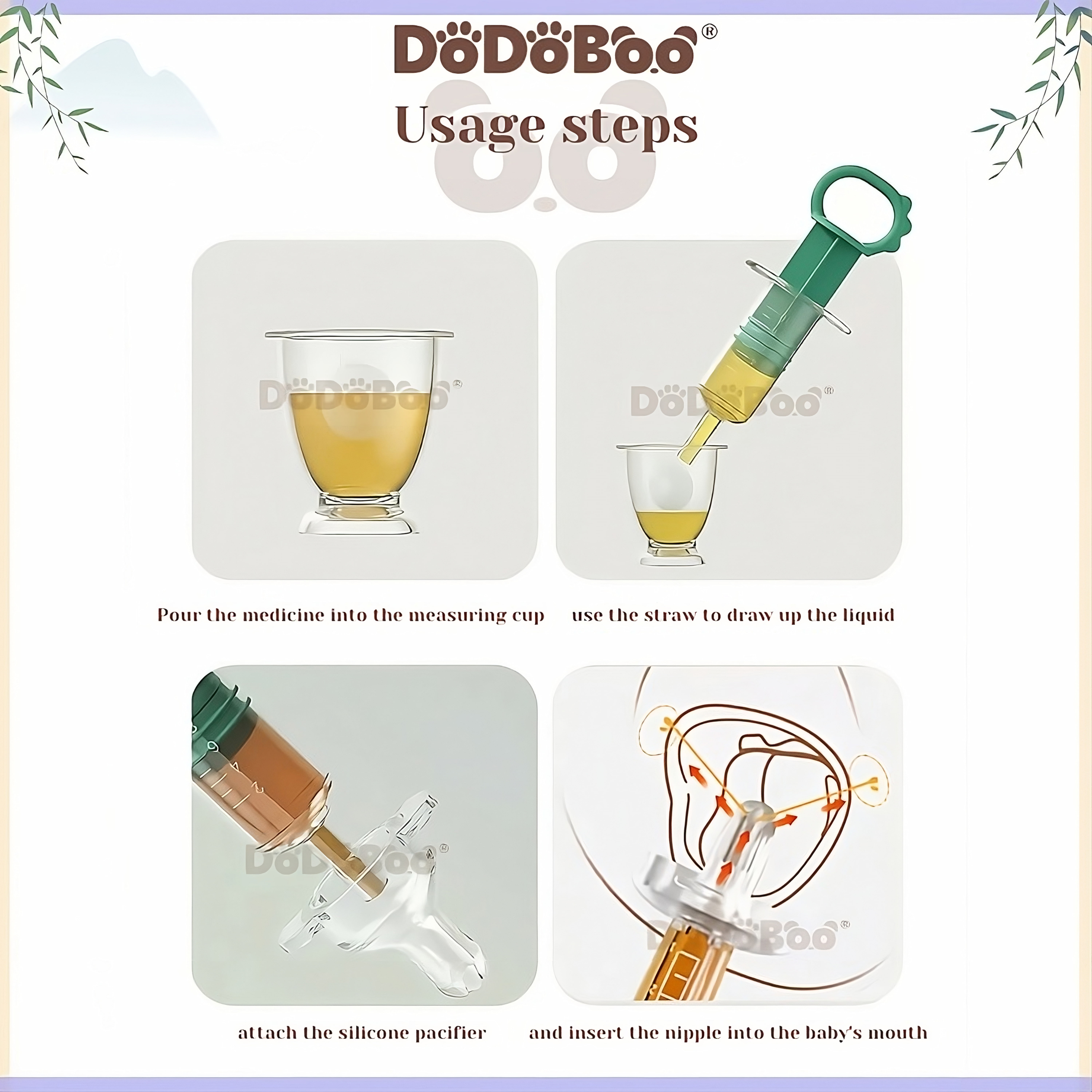 5 in 1 Baby Medication Feeder Baby Silicone Medicine Feeder Syringe and ...