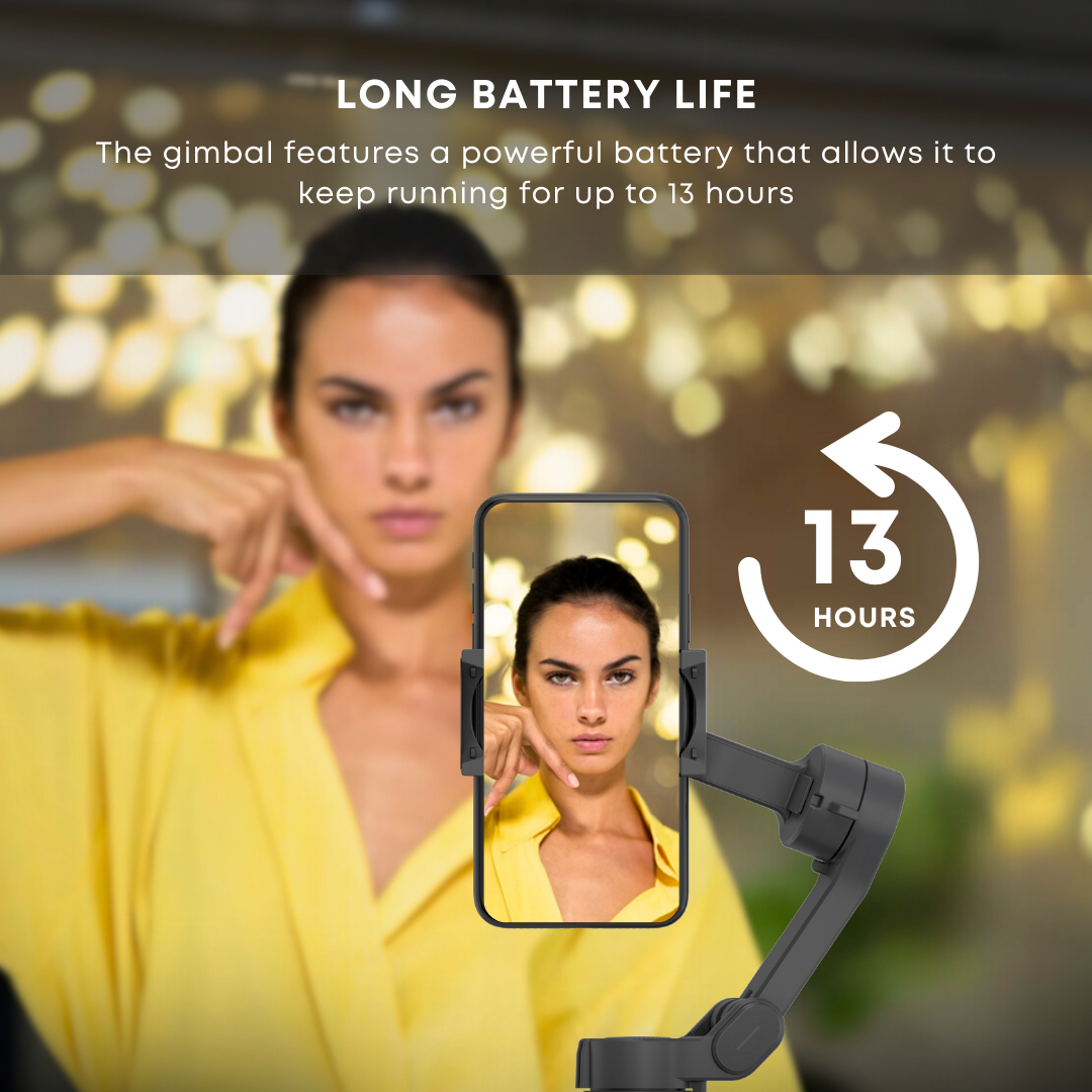 GS L7B L9 Lite M1 Smartphone 3 Axis Gimbal APP Bluetooth Connect Tracking Instant Power Up AI ...