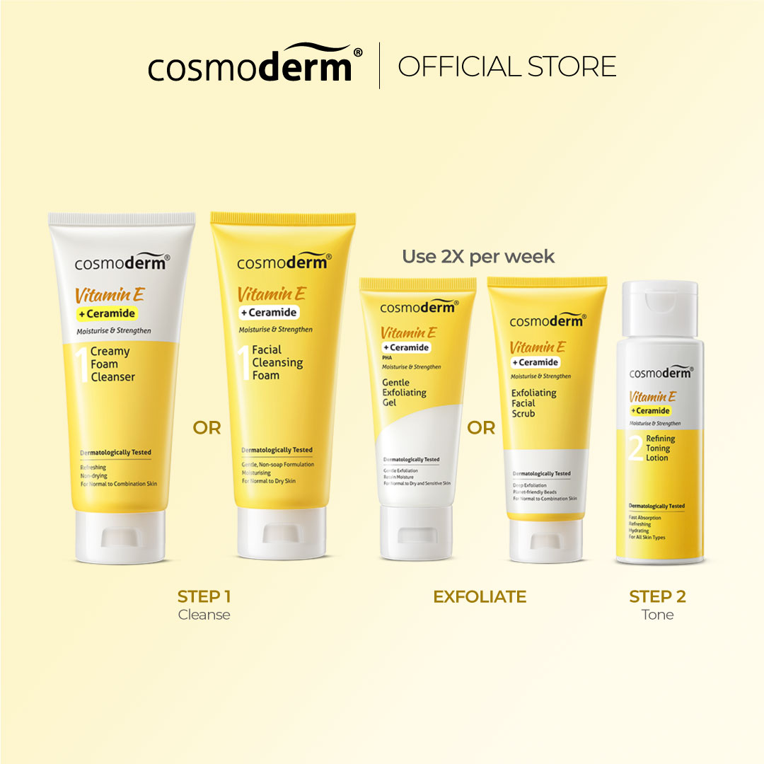 Cosmoderm Vitamin E + Ceramide 1000 I.U. Moisturising Cream (50ml ...
