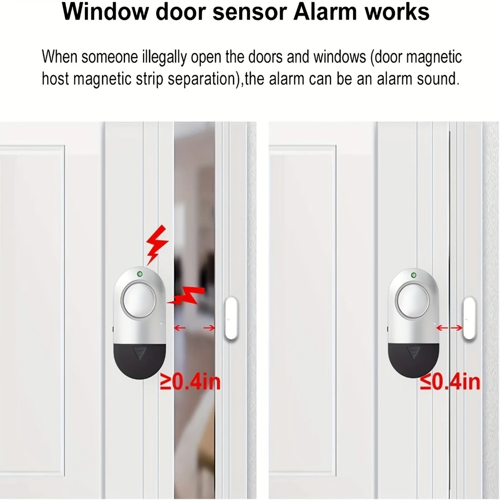 Wireless Door and Window Alarm, Alarm Sensor, Door Opening Alarm ...