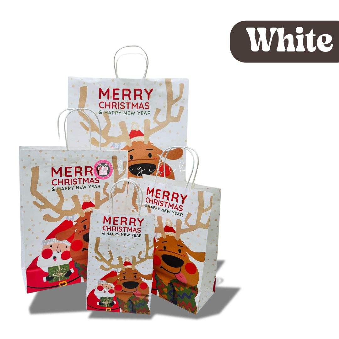 "Merry Christmas Paper Bag" Beg Hadiah Krismas Beg Kertas Santa Hadiah ...