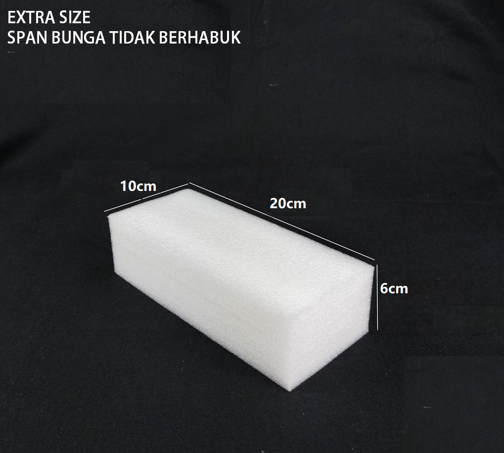 1BOX ( 100/200pcs )Extra Size WHITE Floral Sponge PE Foam Extra Size ...
