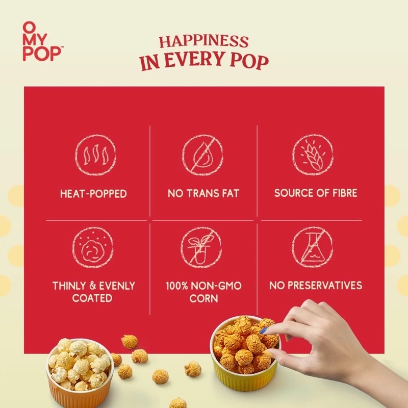 OMYPOP Most Loveable Popcorn Mix & Match 70g | Shopee Malaysia