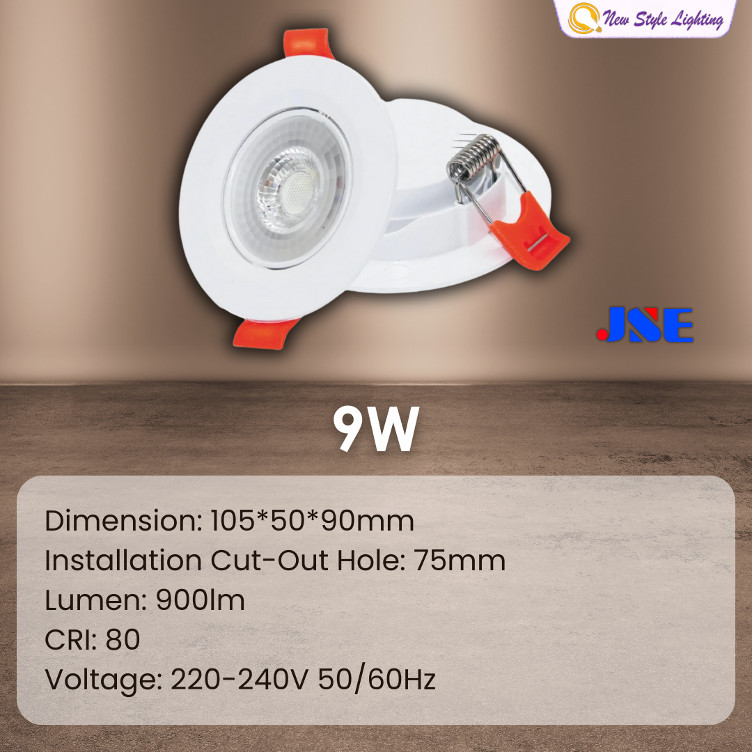 JSE 7W 9W 12W 3000K Yellow Warm White SIRIM Adjustable Ceiling Recessed ...