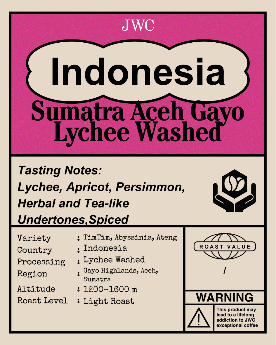 JWC Roastery - Indonesia Sumatra Aceh Gayo Lychee Washed (Black coffee ...