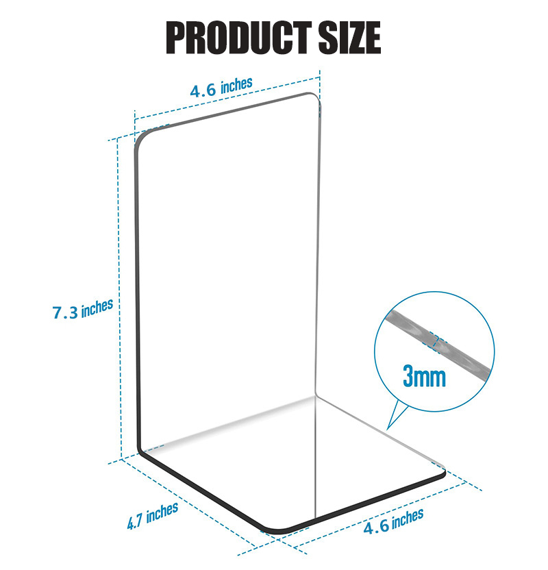 Book End Desk Organizer Books Stand Desktop Bookshelf Simple Stationery ...