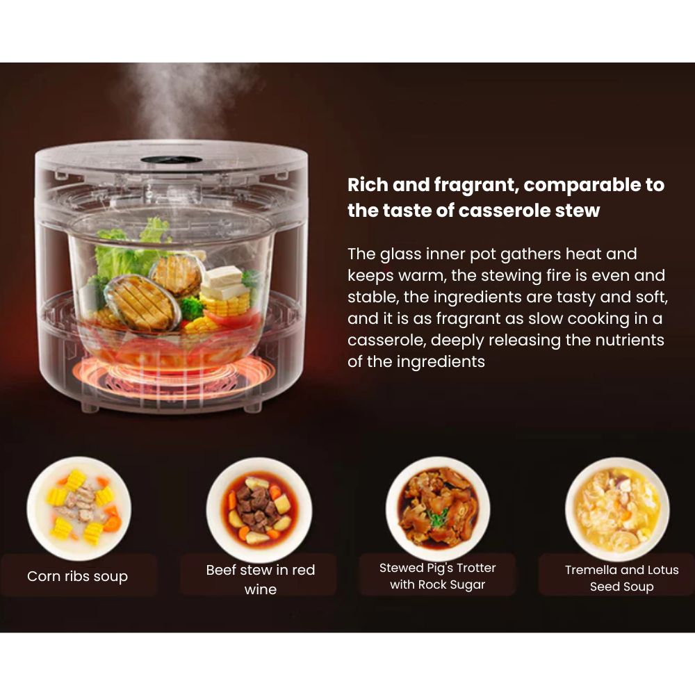 (FREE ADAPTER) Xiaomi Mijia Transparent Steam Rice Cooker 4L | Electric ...