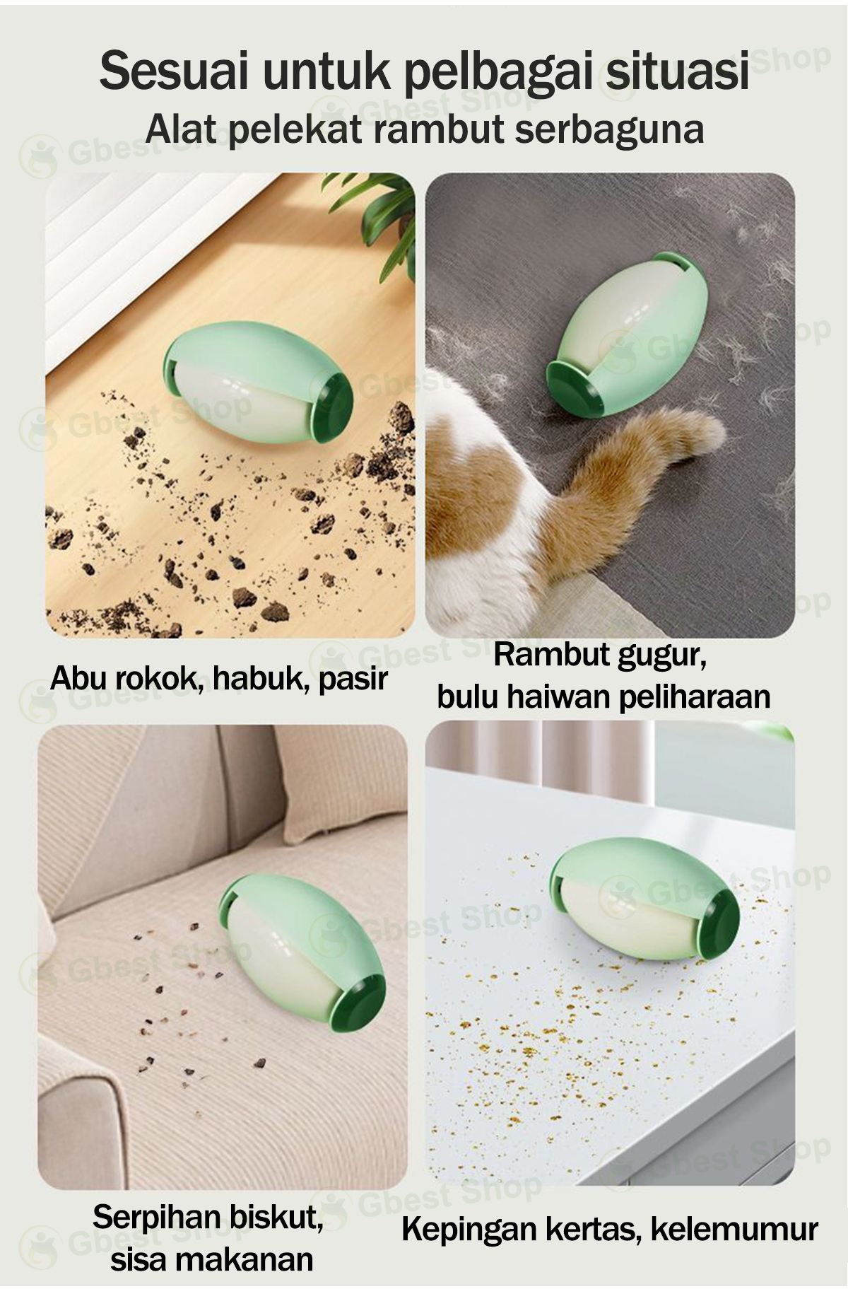 Lint Brush Stick Remover Washable duster Sticky Roller Ball Travel Portable Pet Fur Hair Clothes ...