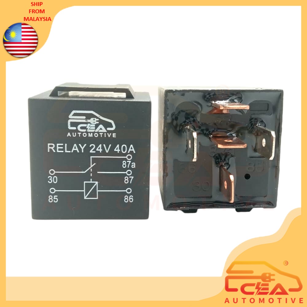 24V 40A 5PIN RELAY 87A / 87 AUTOMOTIVE TRUCK LORRY UNIVERSAL LAMP ...