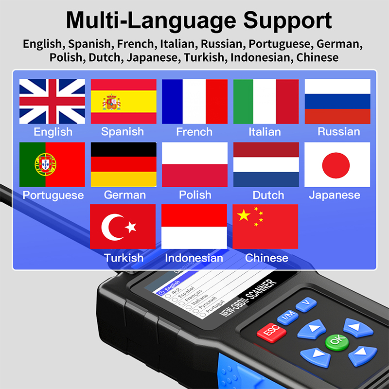 T300 OBD2 Car Scanne Scanner Creader Odb2 Voltage Tester Car Diagnostic ...