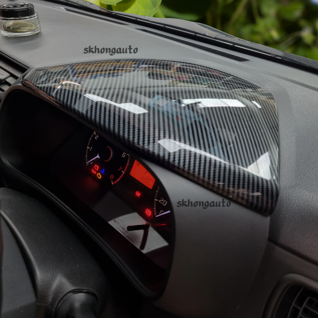 perodua bezza 2016-2024 car meter frame cover garnish forged carbon ...