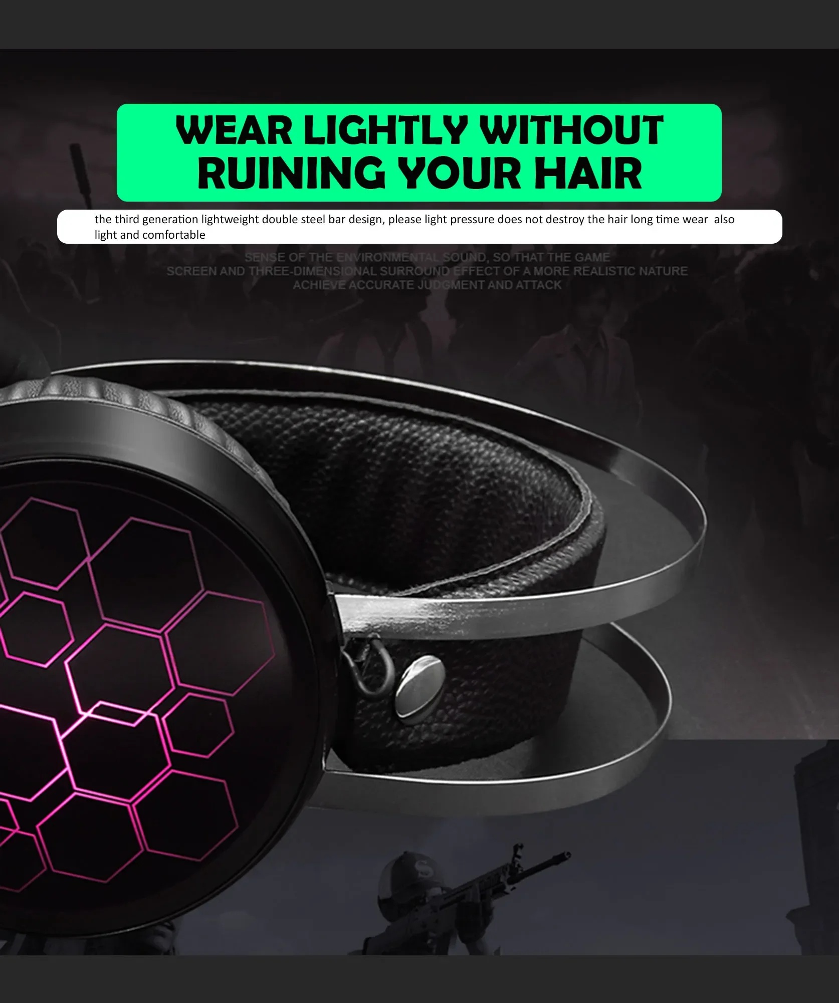 SUPER BASS X1 R2 K3 RGB USB CONNECTION GAMING HEADSET 7.1 SURROUND SOFT ...