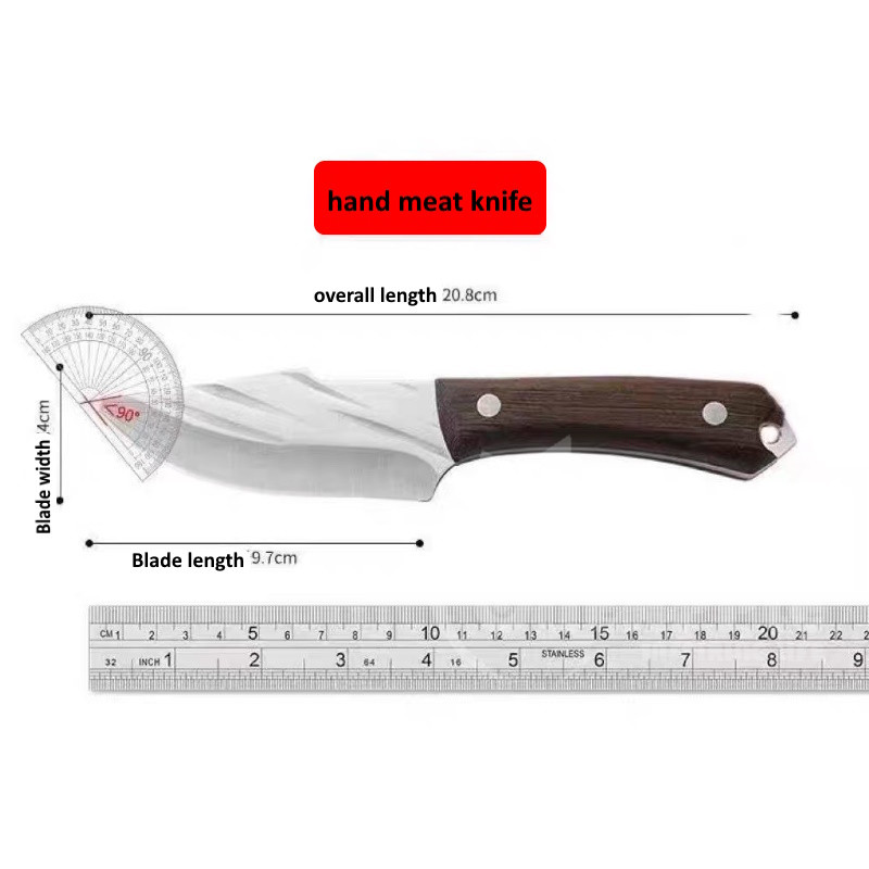 3-Layer Anti-rust MongoKnife Japanese Butcher Mongolian Kitchen Knife ...