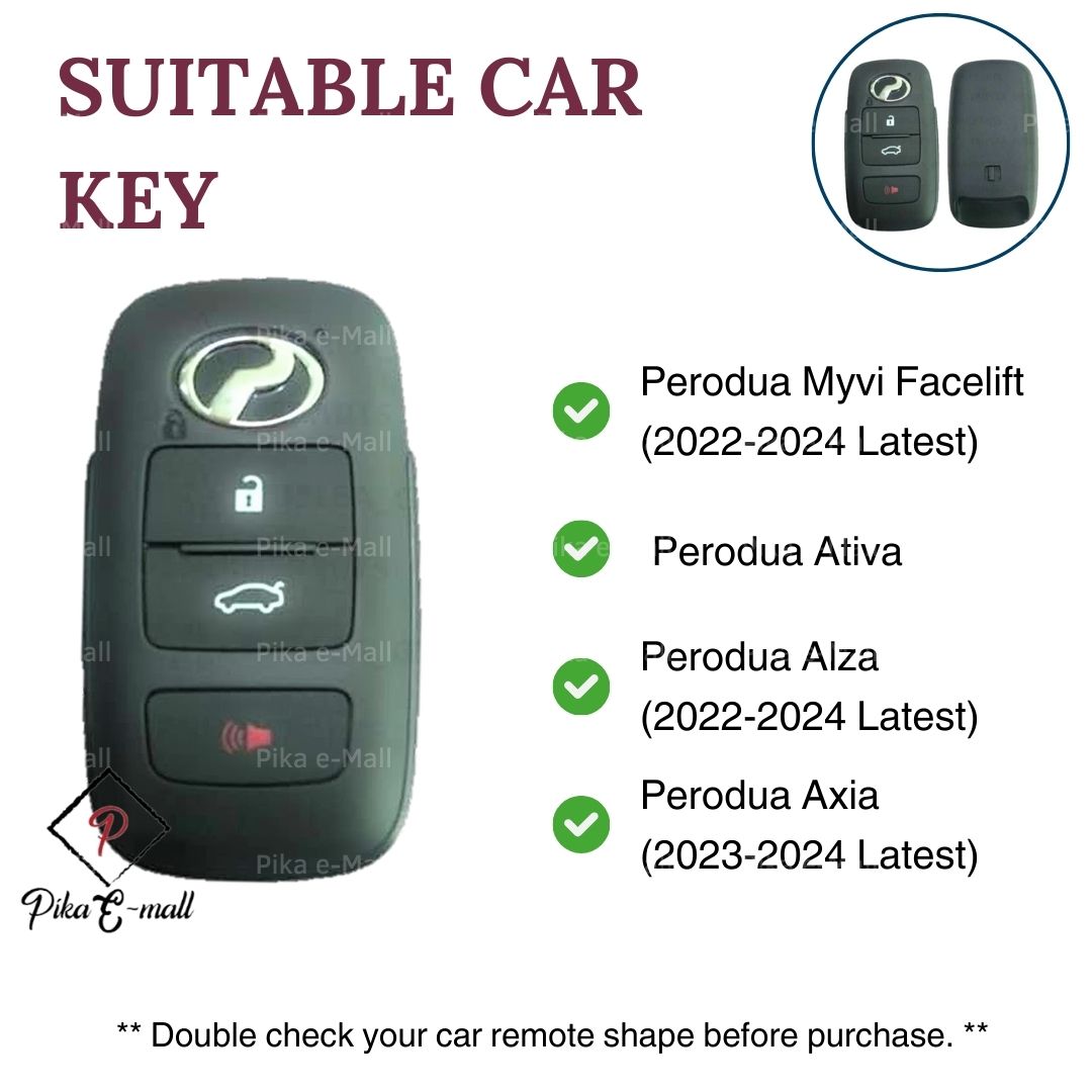 Perodua Alza Ativa Axia Myvi Key Cover 2024 2025 Keyless Remote Perodua ...