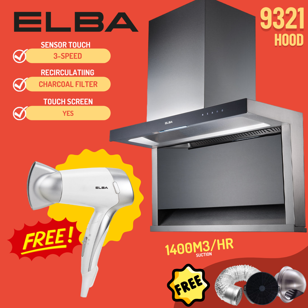 [𝐄𝐋𝐁𝐀 Cooker Hood No. 1 ] 9321 Kitchen Cooker Cooktops Hood and Hob Set ...
