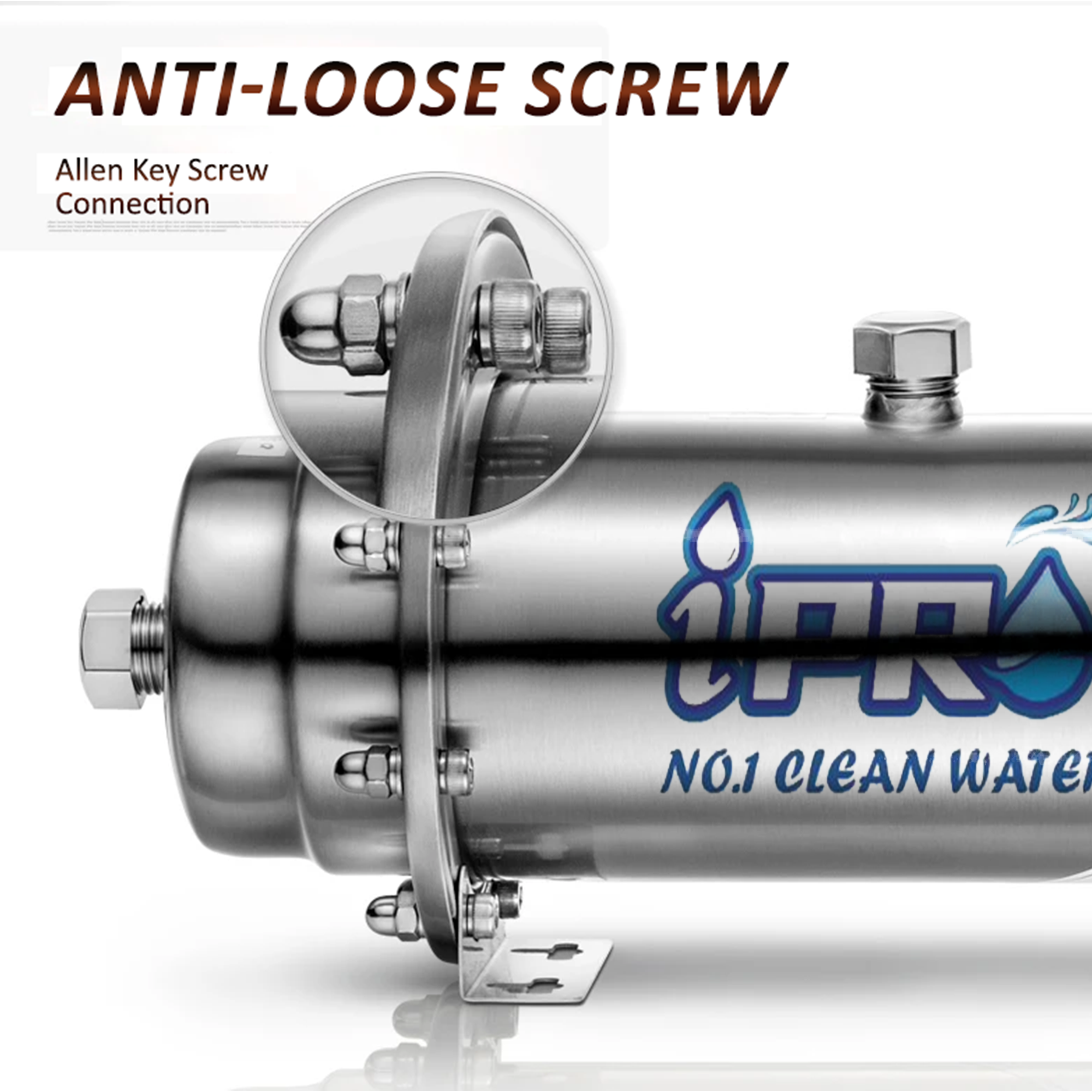 IPRO UF8000 SUS 304 Outdoor Water Filter Ultrafiltration Membrane 0.01 ...