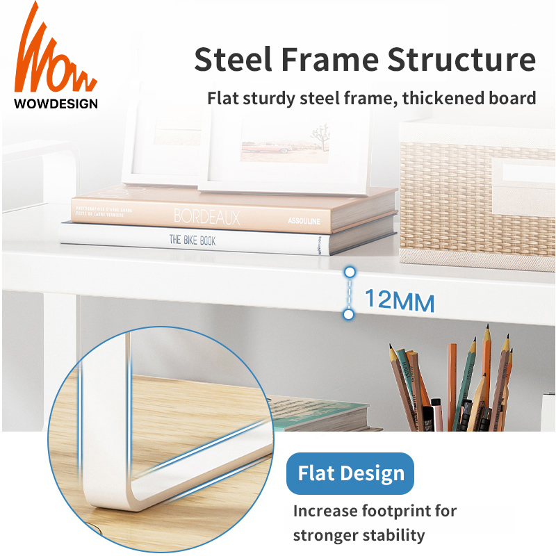 Tabletop Rack Desktop Storage Rack Tabletop Bookshelf Desk Organizer ...