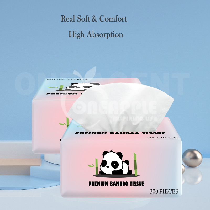 NEW Bamboo Tissue /Soft Facial Tissue 4 Ply 300 pcs Premium Tissue ...
