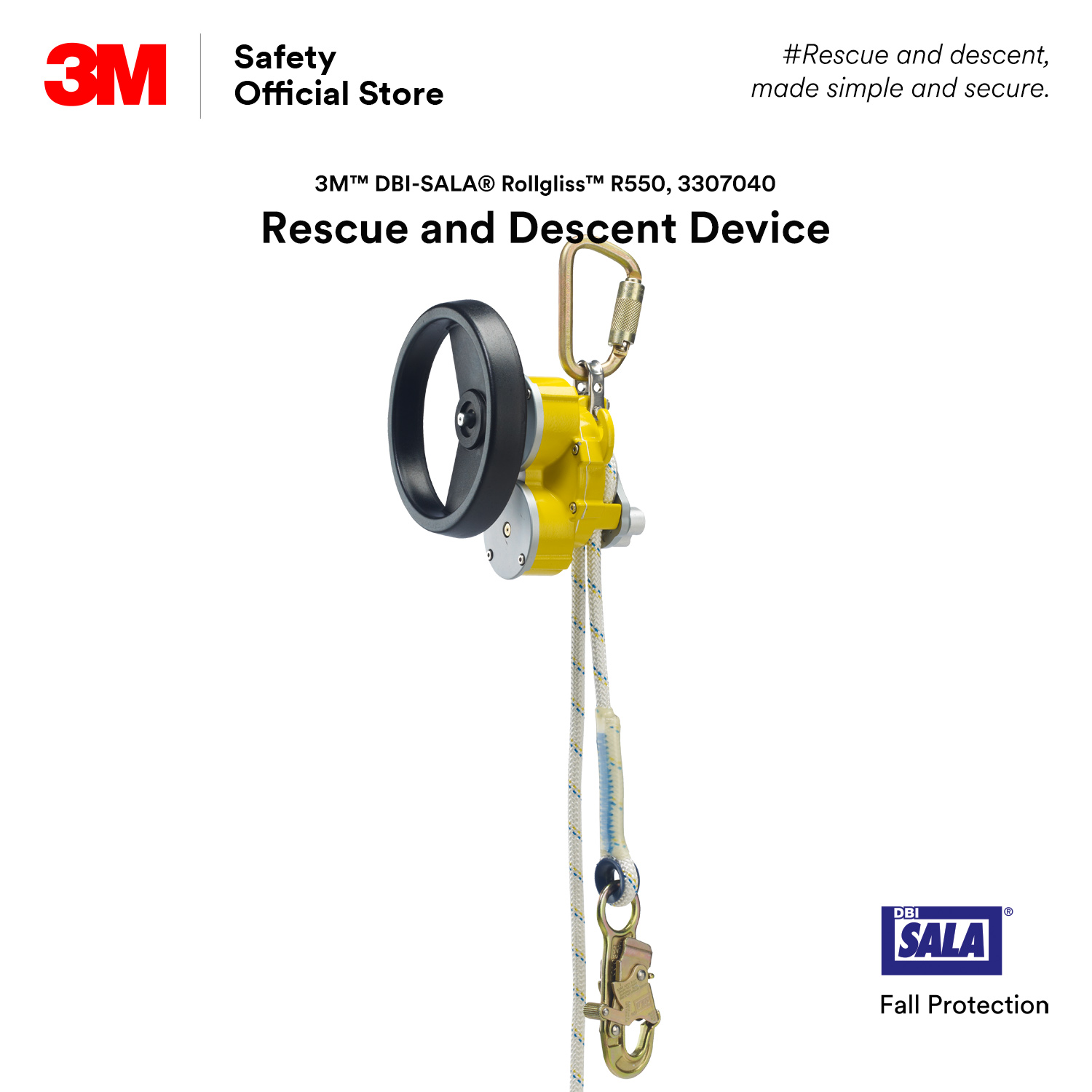 3M™ DBI-SALA® Rollgliss™ R550 Rescue and Descent Device Kit with Rescue ...