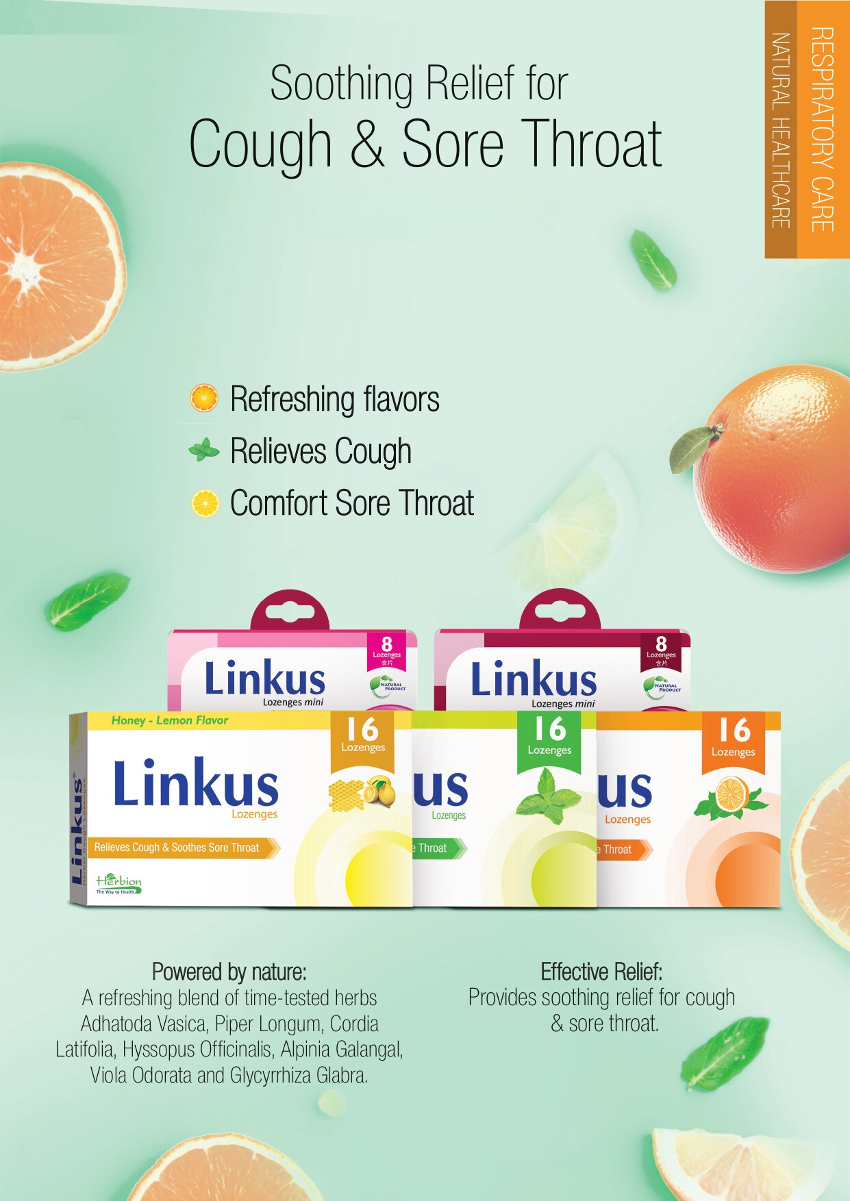 Herbion Linkus Cough Lozenges Cherry Flavor 8s | Shopee Malaysia