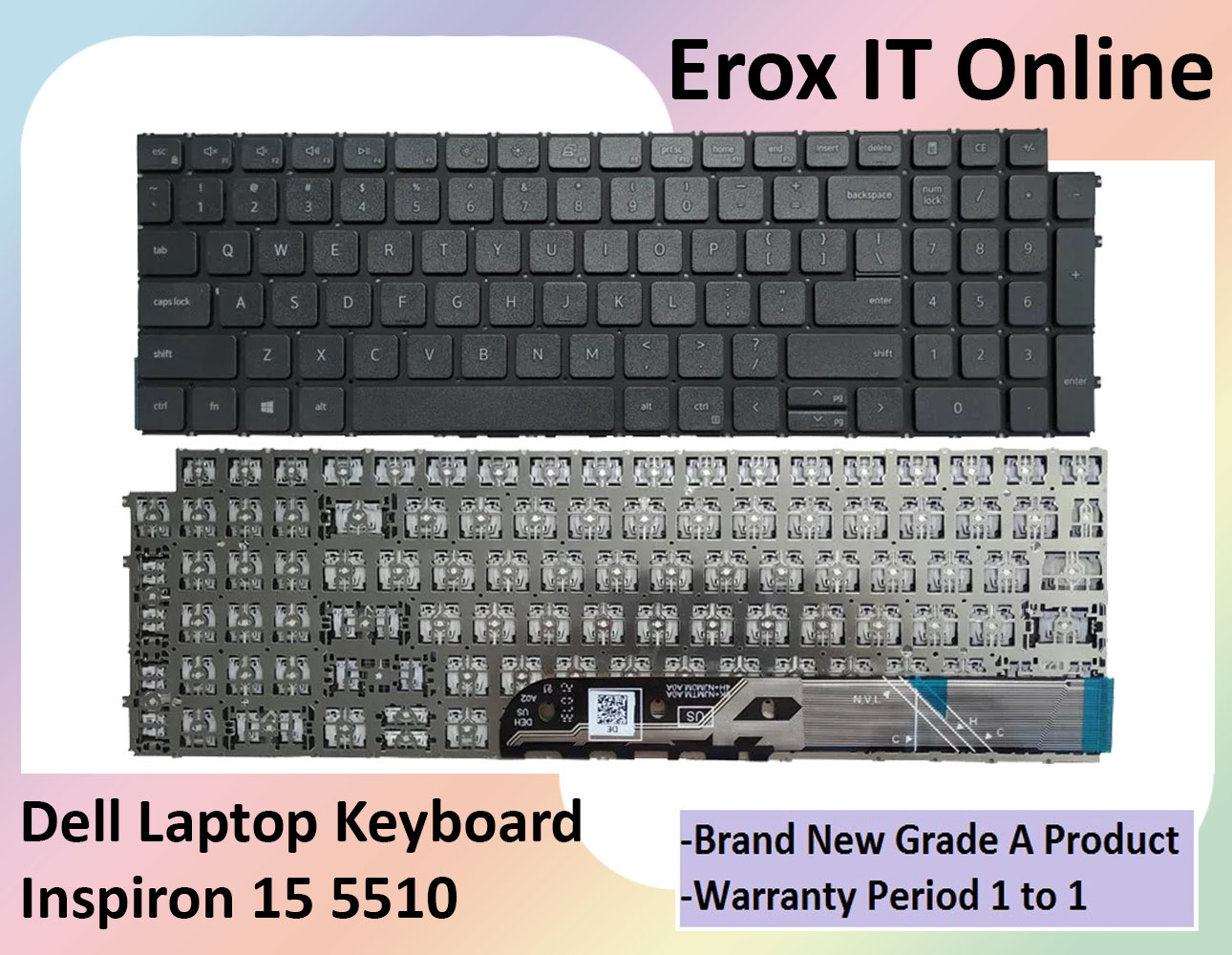 DELL Inspiron 15 3511 3515 15 5510 5515 7510 16 7610 BLACK WITHOUT ...