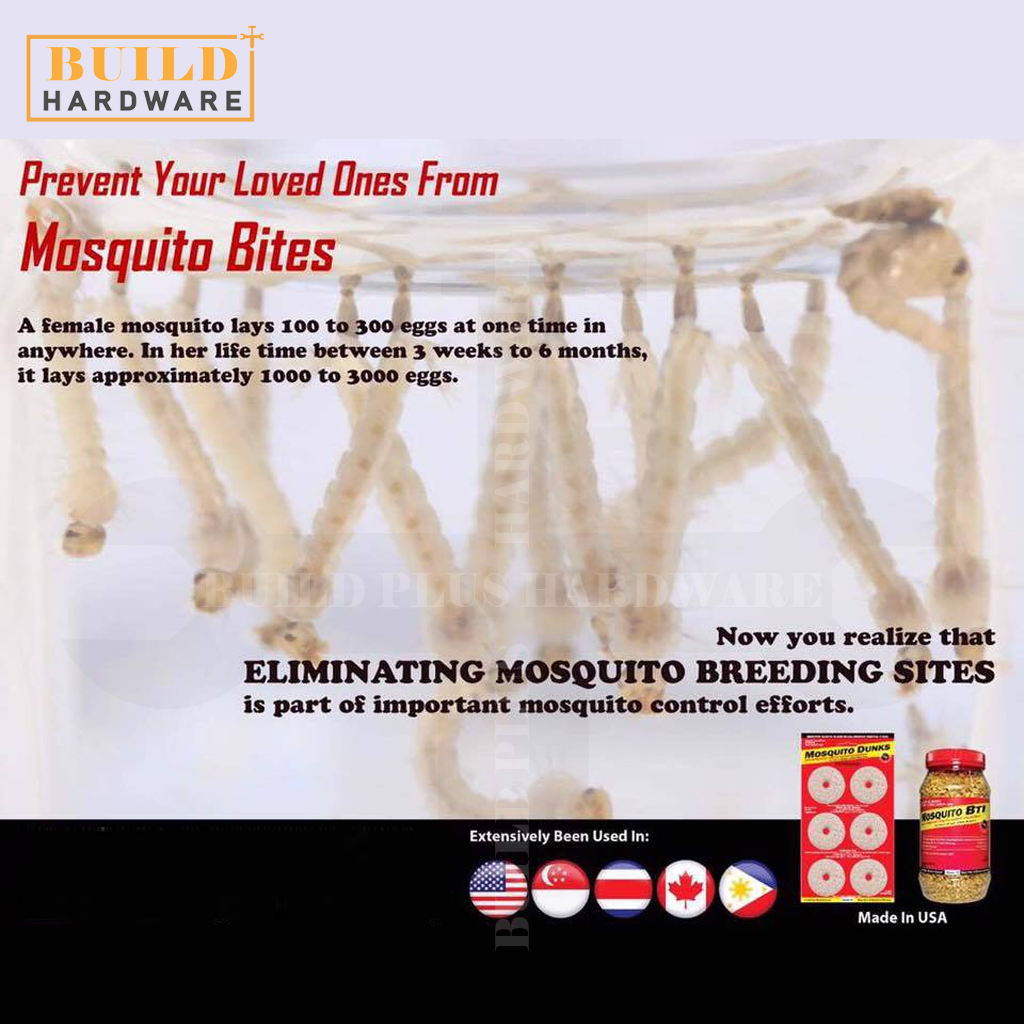 MOSQUITO BTI Safe & Non-toxic way to control mosquitoes 安全与无毒灭蚊配方 (100g ...