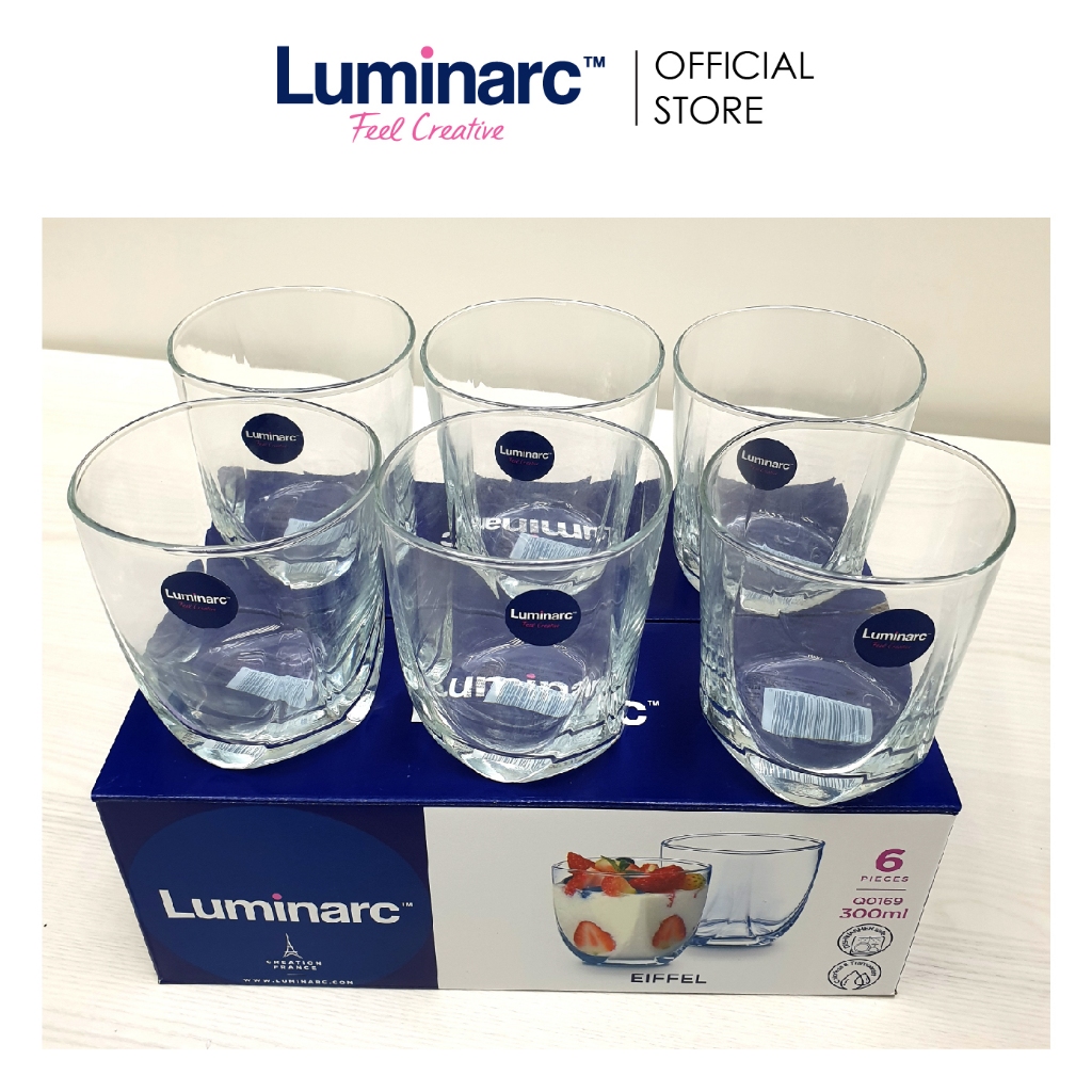 Luminarc 6Pcs Eiffel Old Fashion Tumbler - (300ML) [Model: P9529 ...