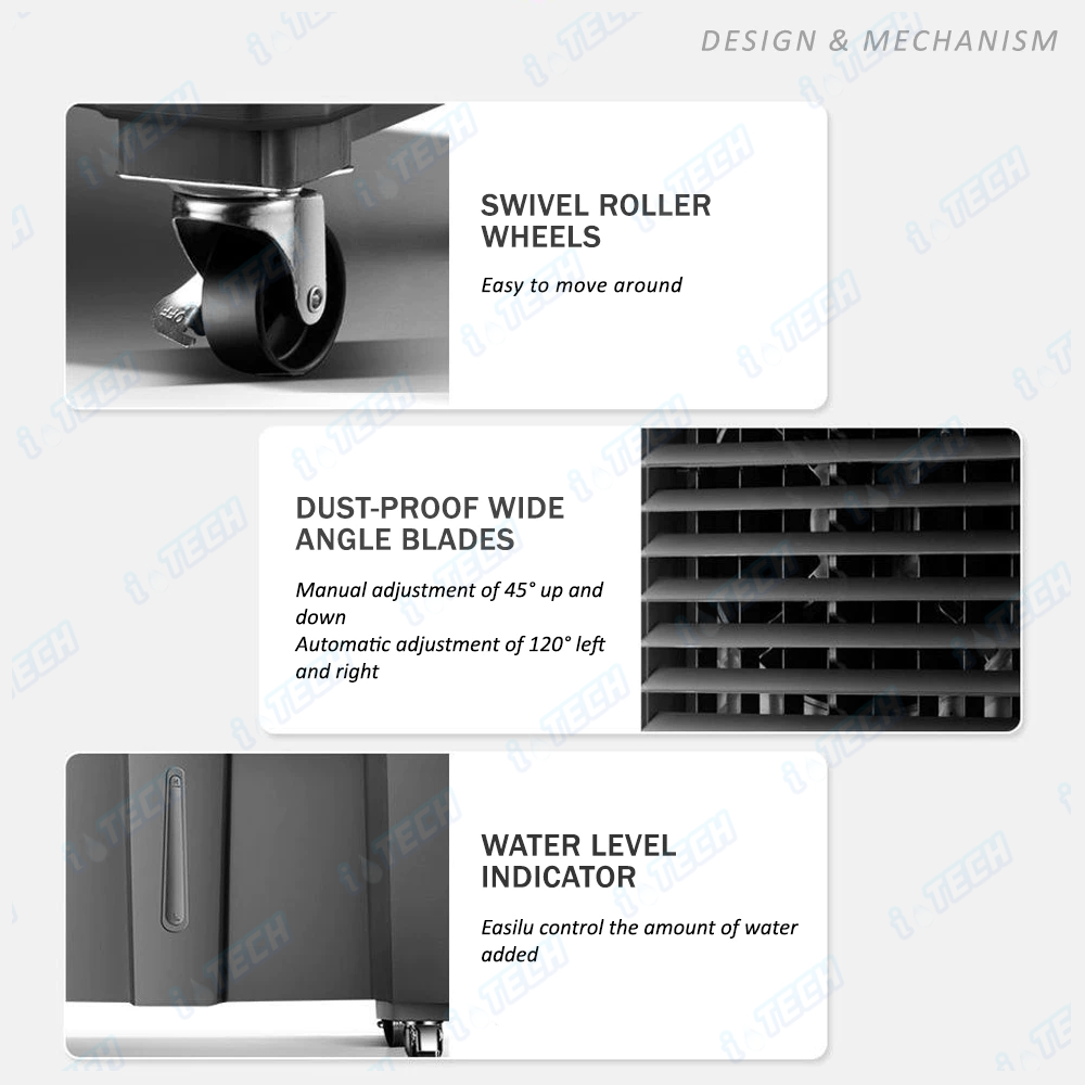 IPRO Portable 40L / 50L Evaporative HIGH Powerful Aircond 3 Speed Air ...