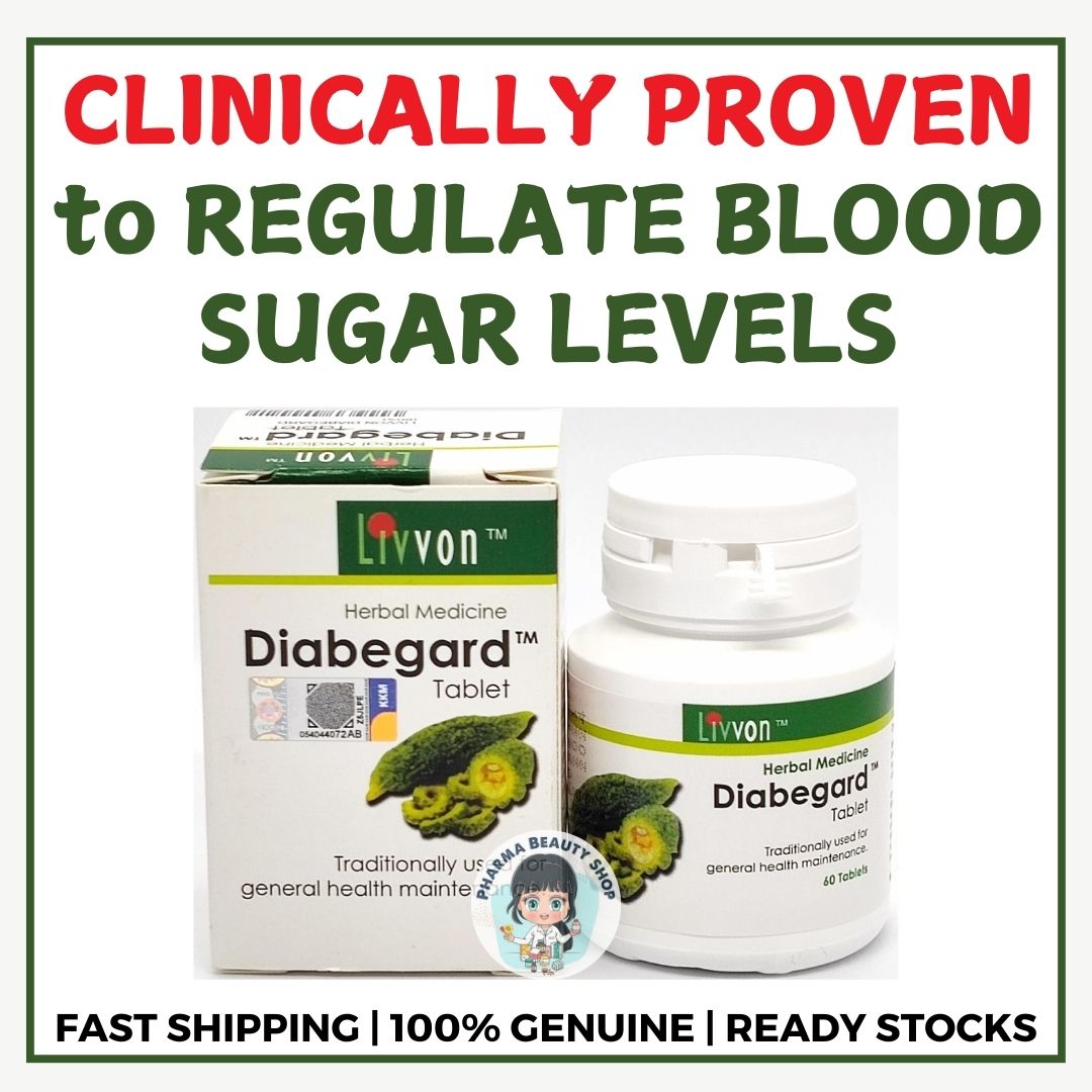 Livvon Diabegard Tablet Range 60s/ 120s (For Diabetic Support) | Shopee ...