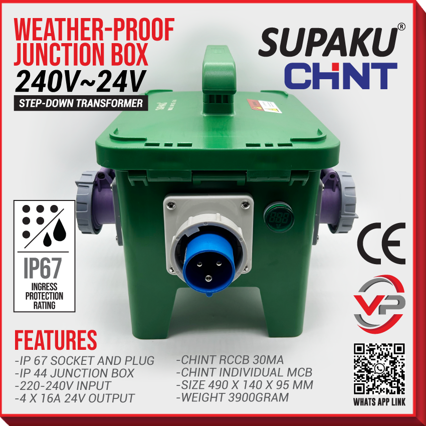 SUPAKU CEE 424V JUNCTION BOX 24V DB BOX UNGGU 24V SINGLE PHASE STEP ...