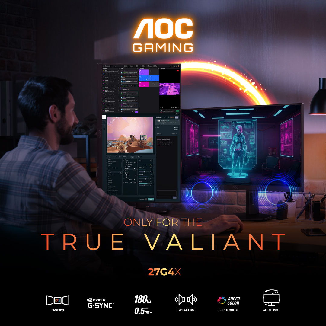 AOC 27G4X 27" GAMING MONITOR WITH SPEAKER (27" FAST IPS FHD / 0.5MS ...