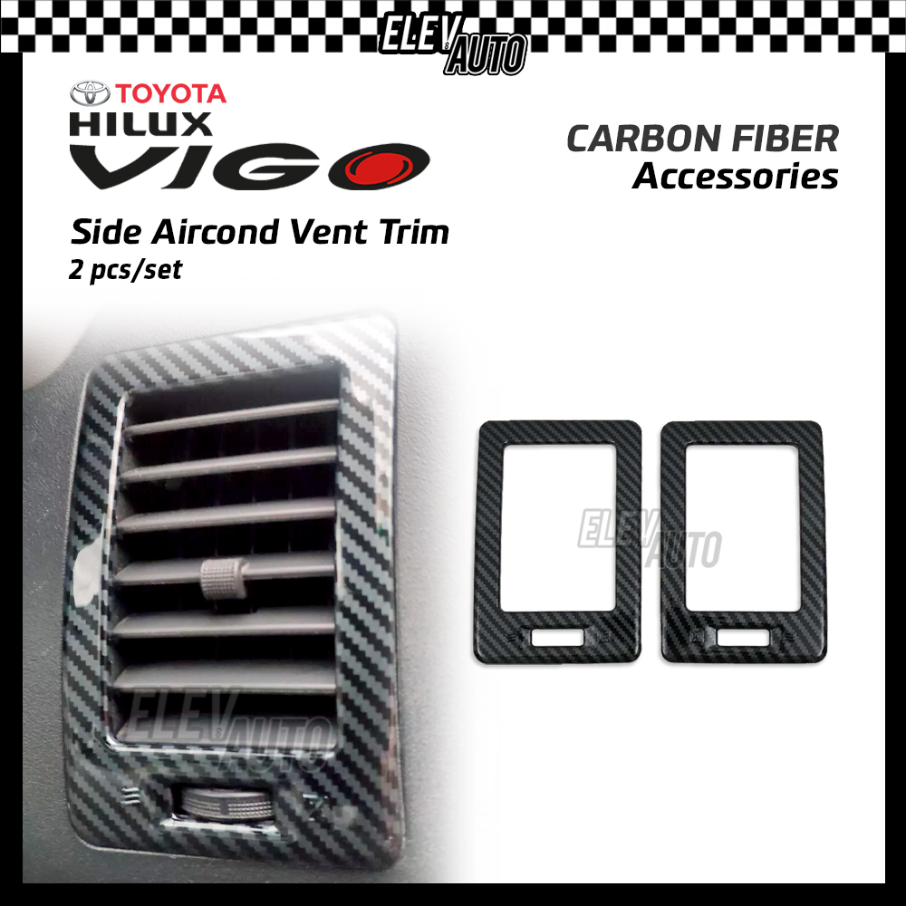 Toyota Hilux Vigo CARBON FIBER Interior Exterior Accessories Trim Gear ...