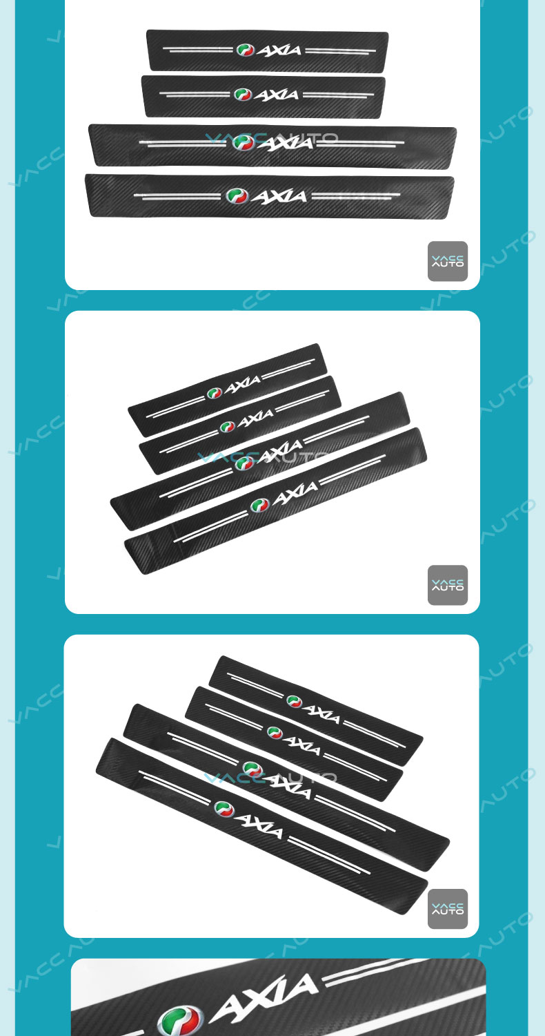 Perodua Axia B200 1st 2014 - 2023 Door Step Sticker Protector Fit For ...