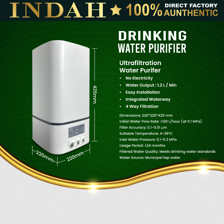 INDAH Mild Alkaline Water Filter System Water Purifier Penapis Air ...