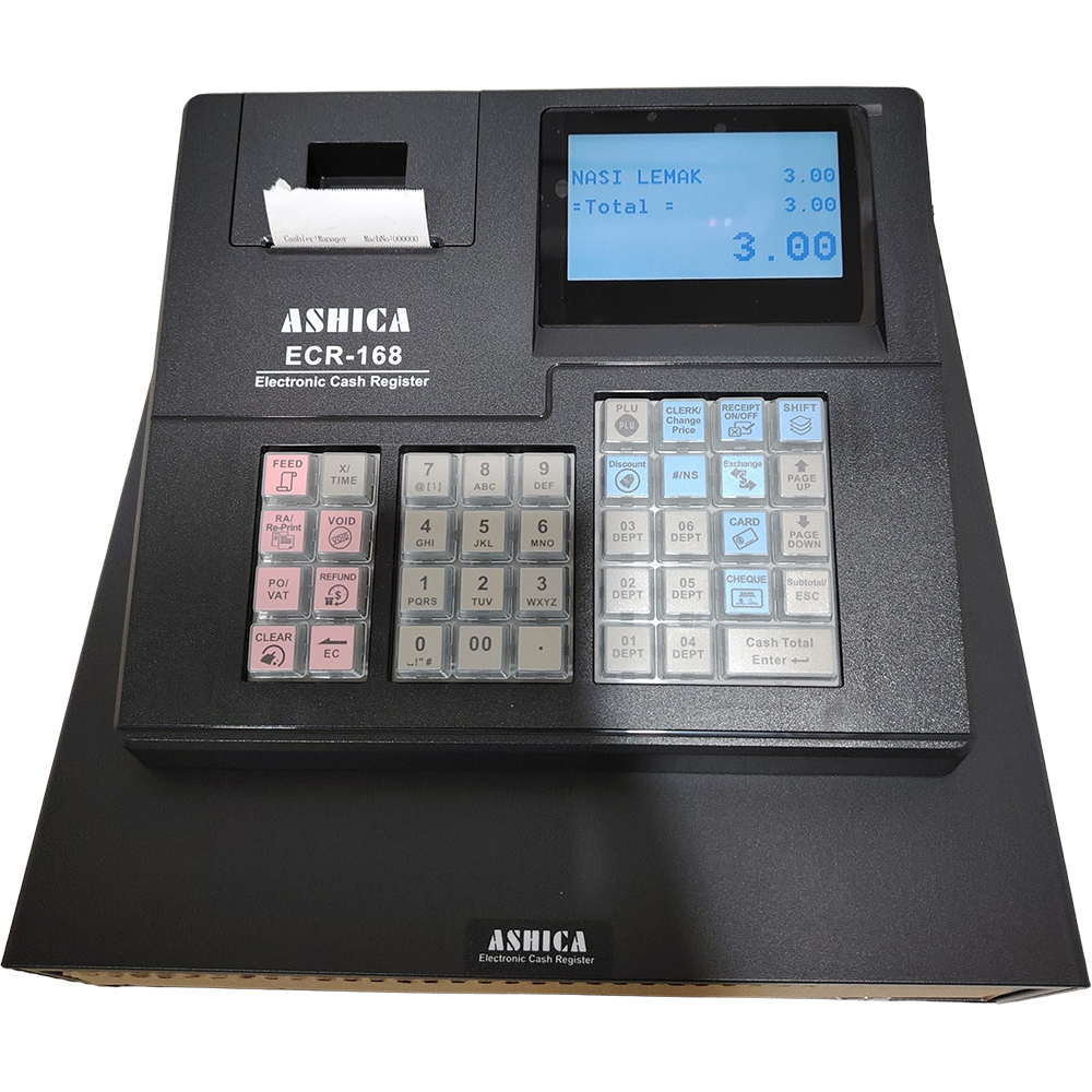 Ashica ECR168 Cash Register Machine Mesin Cashier | Shopee Malaysia