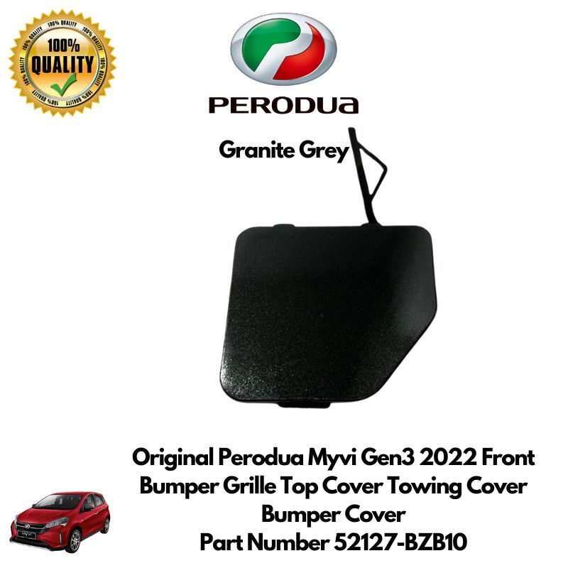 Original Perodua Myvi Gen3 2022 Front Bumper Grille Top Cover Towing ...