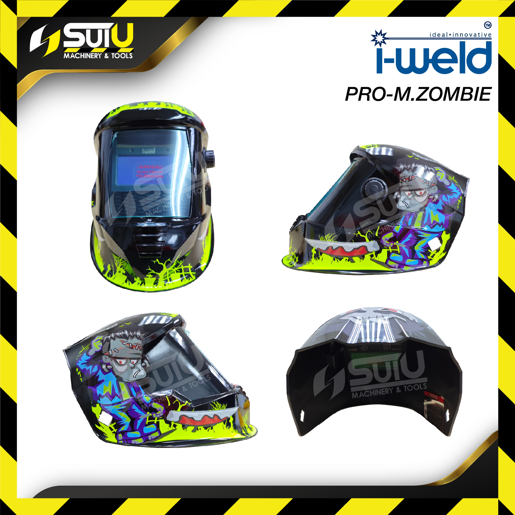 I-WELD PRO-M.ZOMBIE / PROMZOMBIE Topi Kimpalan Auto Gelap / Auto ...