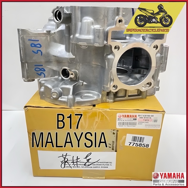 [100% ORI ] Y15Z Y15 Y15ZR [ B17 ] V1 V2 YSUKU CRANKCASE CRANK CASE ASSY ENGINE COVER TUDUNG ...