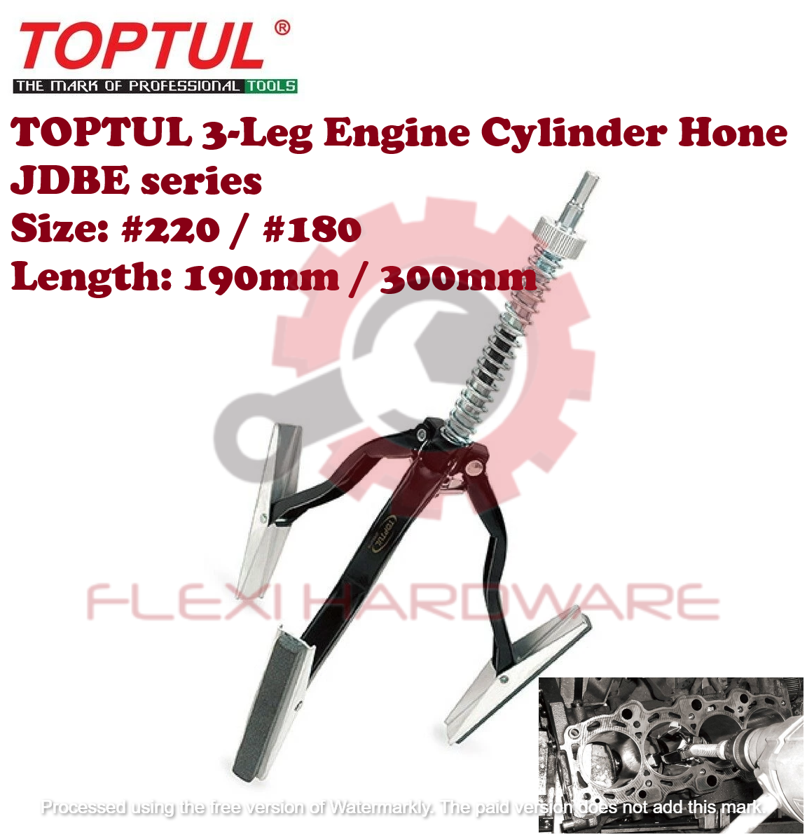 TOPTUL 3-Leg Engine Cylinder Hone JDBE series | Shopee Malaysia