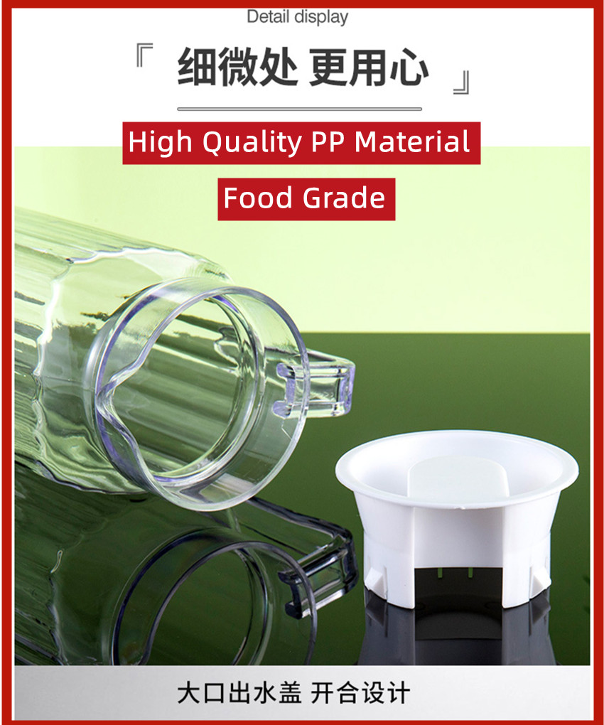 PC Acrylic Drinking Serving Jug With Lid Water Beverage Drink Juice Tea ...