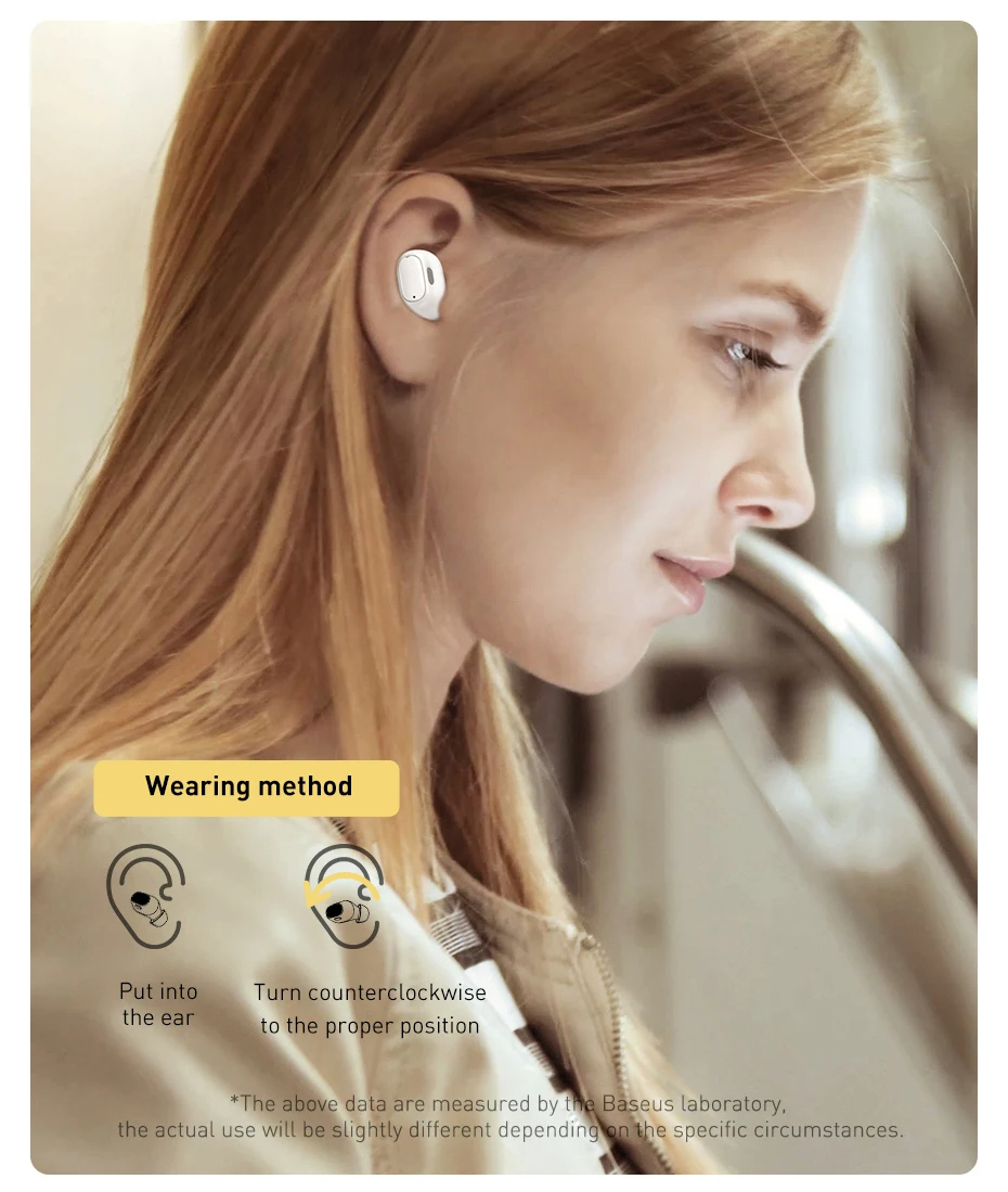 Baseus WM01 TWS Bluetooth Earphones Stereo Wireless Upgraded Version 5. ...