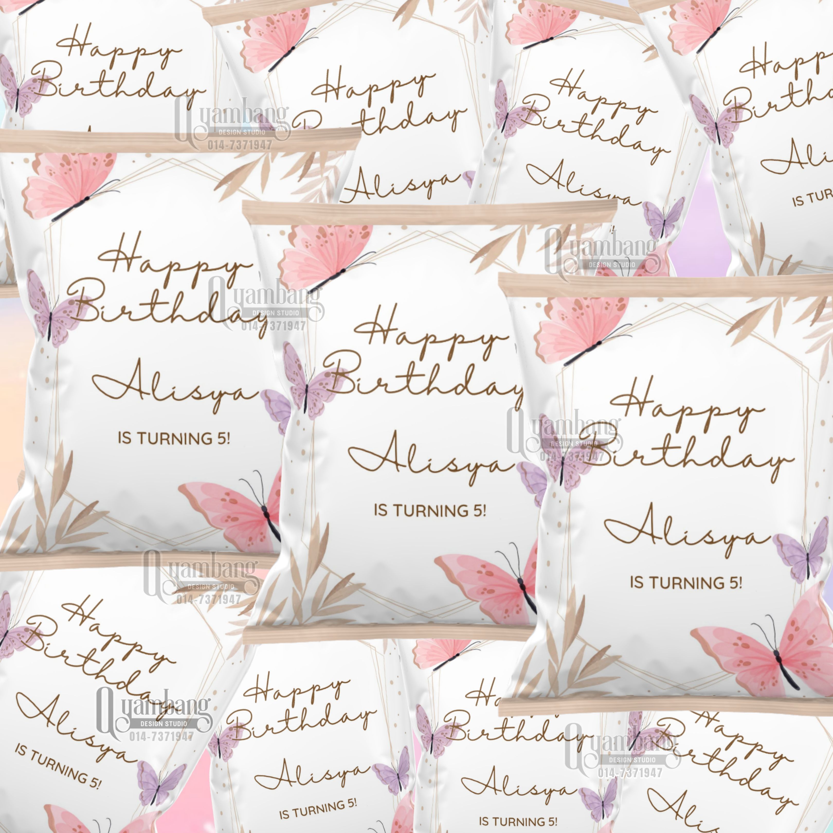 [SIAP 2 HARI] CHIPS BAG BUTTERFLY RAMA-RAMA / PARTY BAG - 1 PACK (10pcs ...