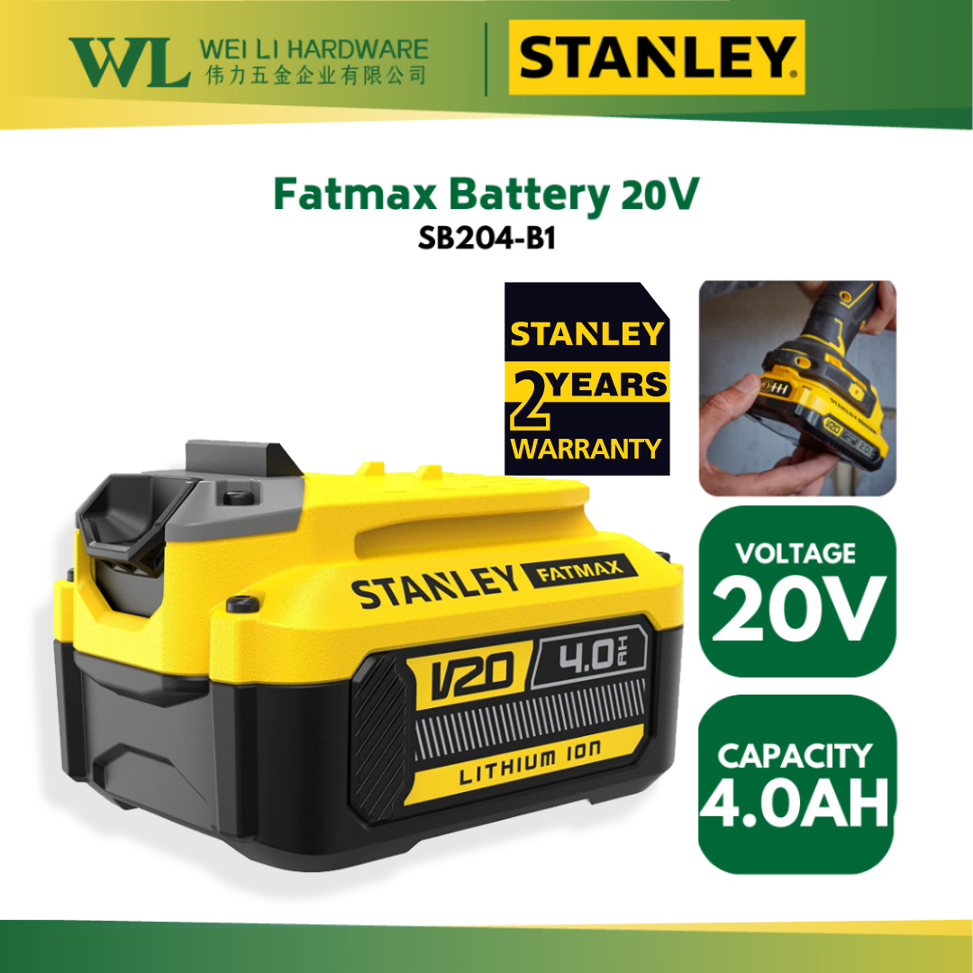 STANLEY Original SB204-B1 20V 4.0ah Battery For Stanley Fatmax Category ...